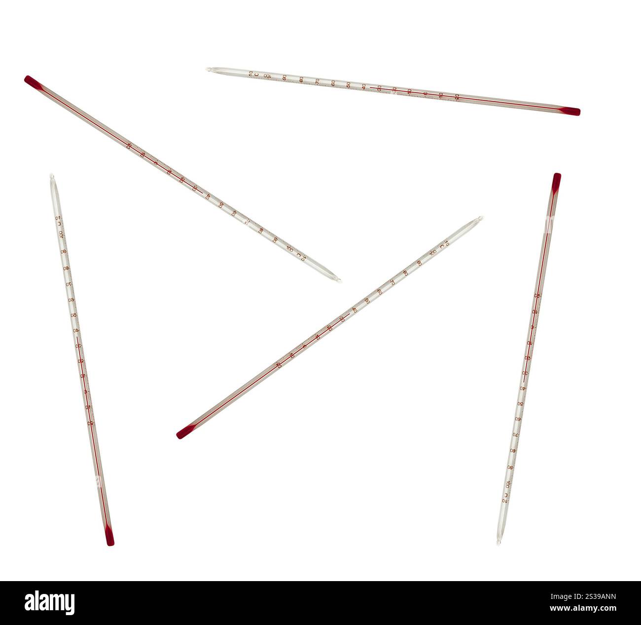 Thermometers isolated on white background. Thermometers isolated on ...