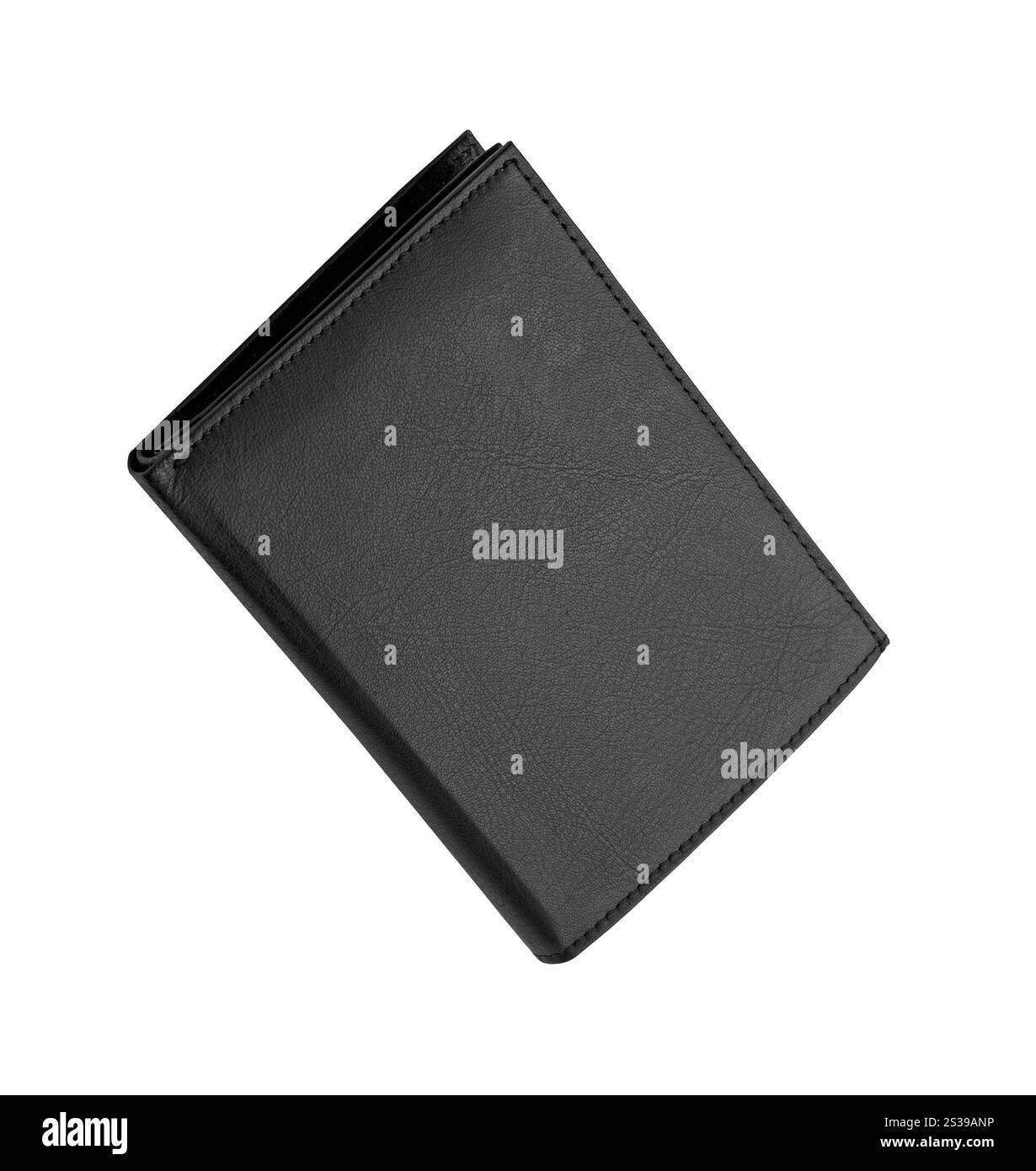 Black leather case on white background Stock Photo - Alamy