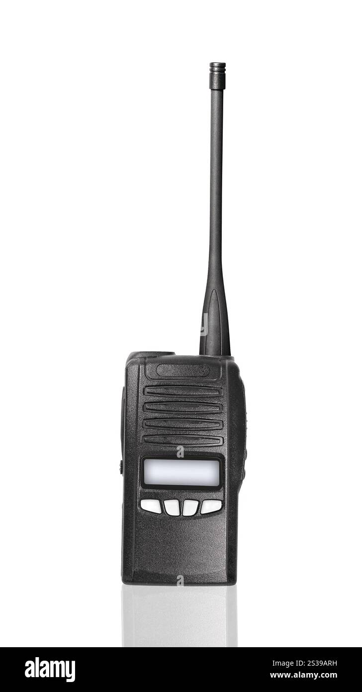 portable radio sets isolated on white background Stock Photo - Alamy