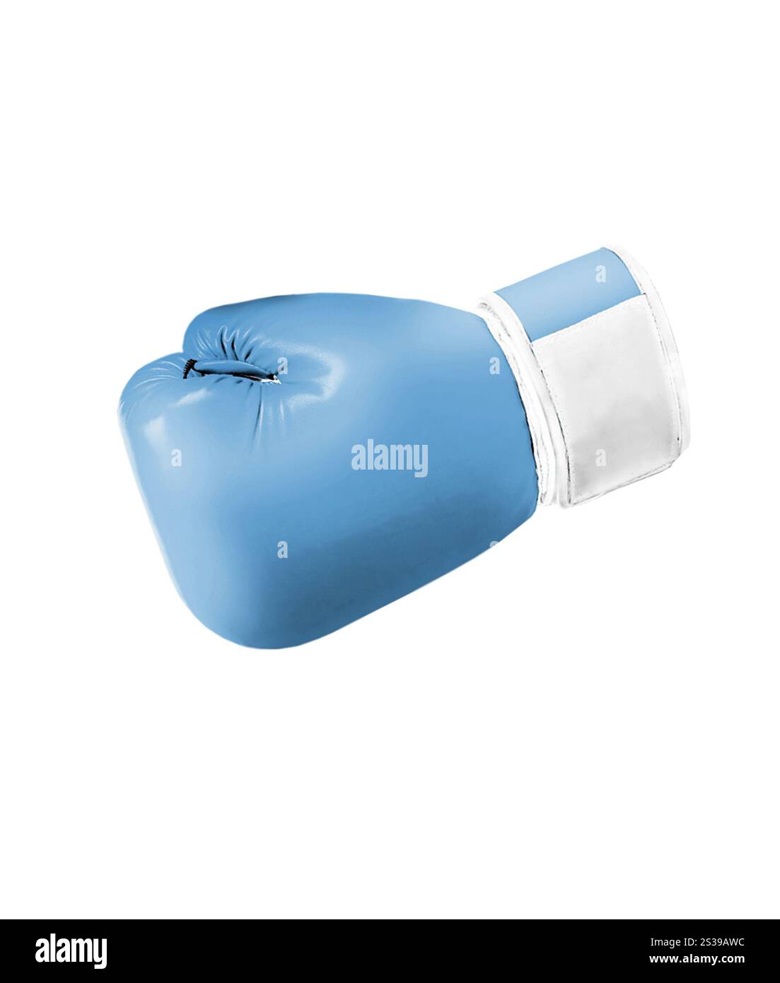 Blue boxing glove isolated on white background. Blue boxing glove Stock Photo - Alamy