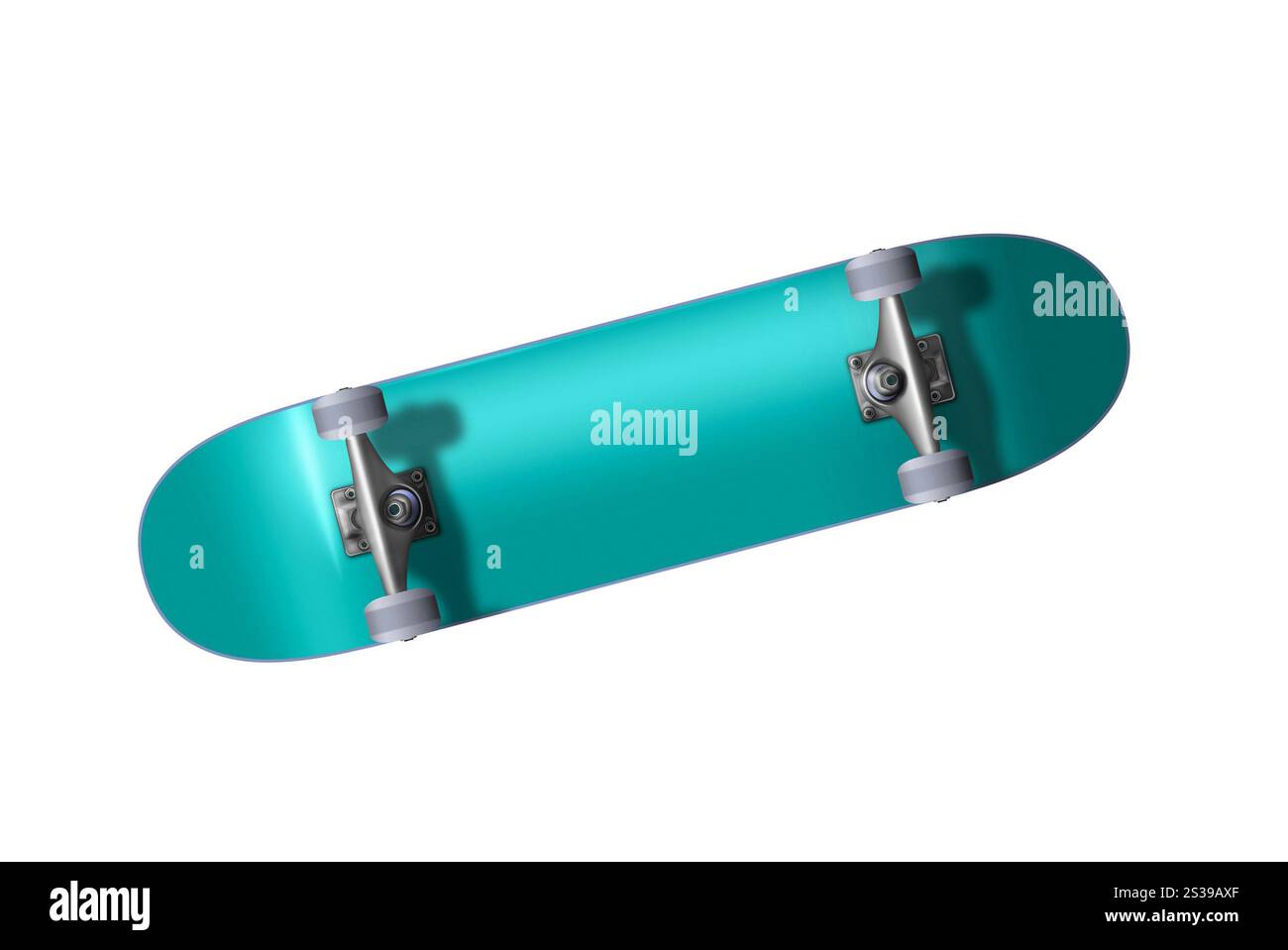 blue Skateboard isolated on white background. Skateboard Stock Photo ...