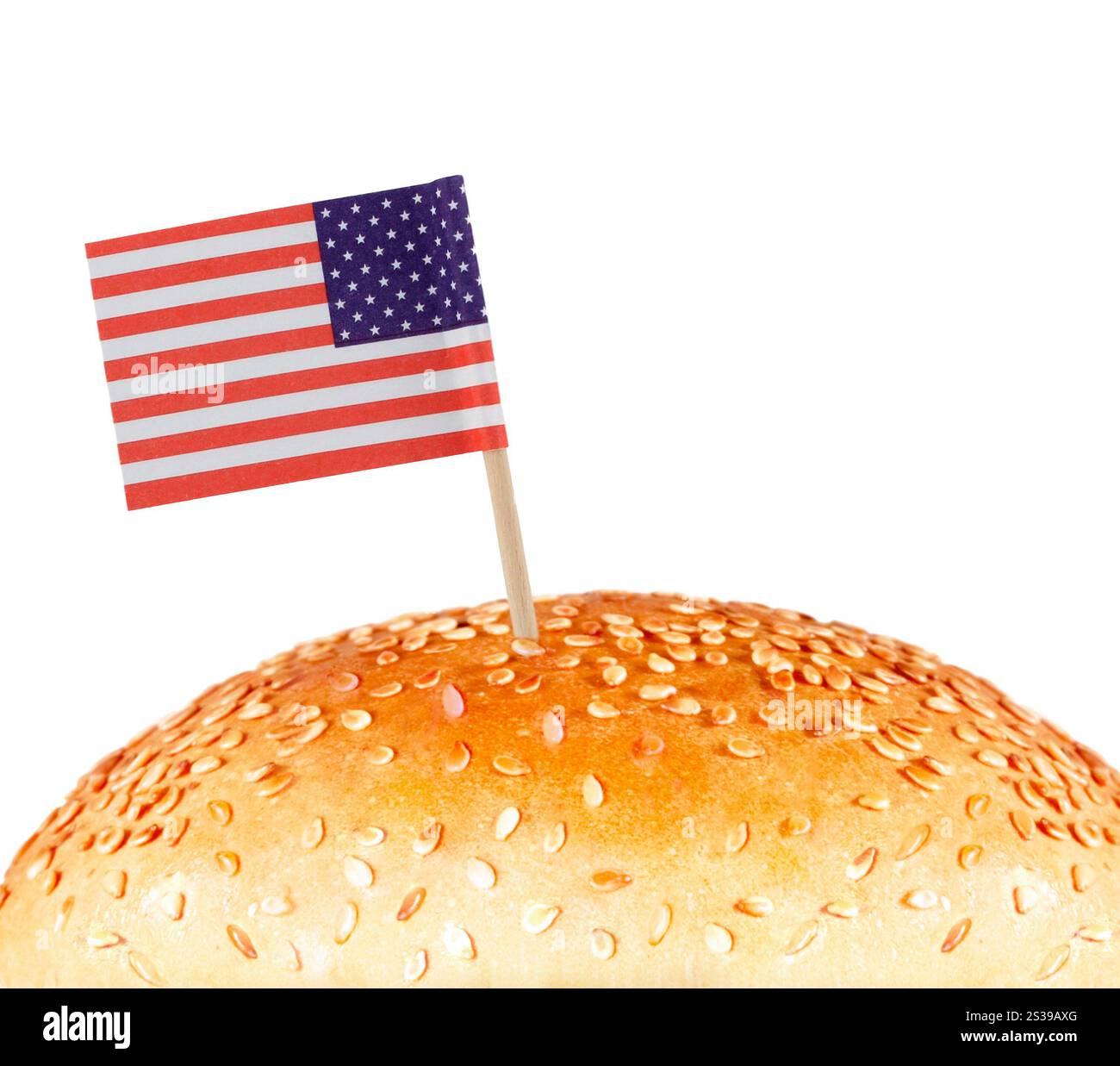 Hamburger bun american flag hi-res stock photography and images - Alamy