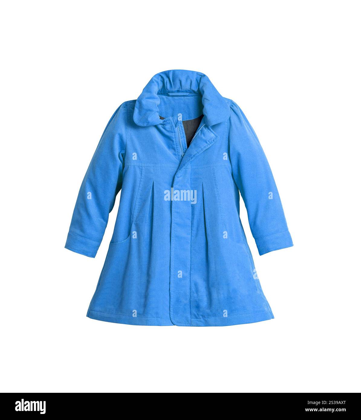 Blue wool luxury female coat. Pink wool luxury female coat Stock Photo ...