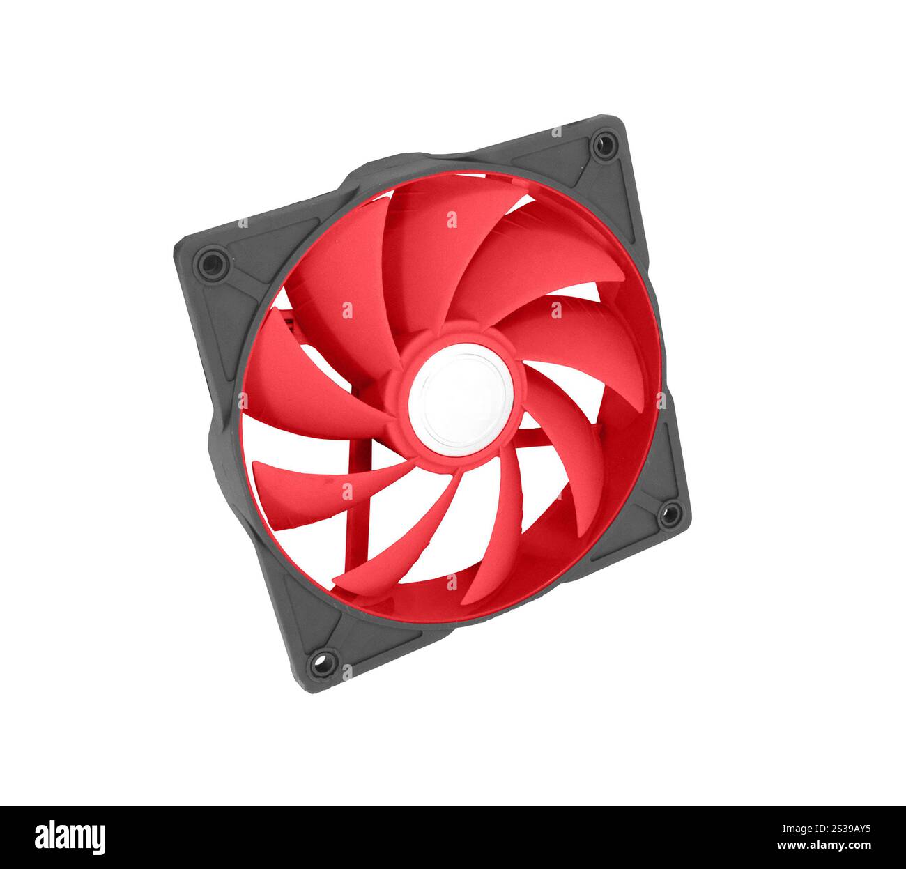 Computer chassis/CPU cooler isolated on white background. CPU cooler ...
