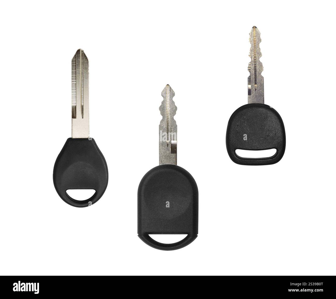 Three keys on a white background. keys on a white background Stock ...