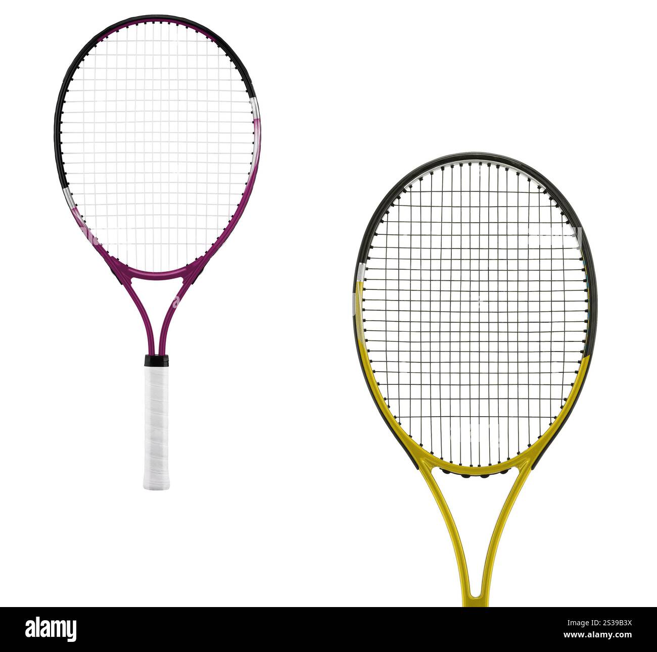Tennis racket, isolated on white. Tennis racket Stock Photo - Alamy