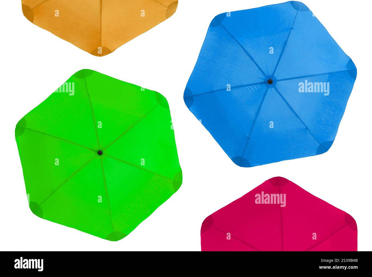 Umbrella set isolated on white background. Umbrella set Stock Photo - Alamy