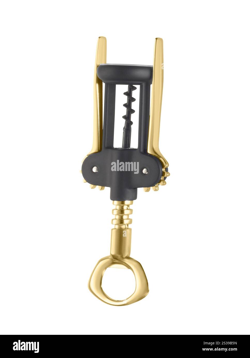 Modern corkscrew isolated on white background. Modern corkscrew ...