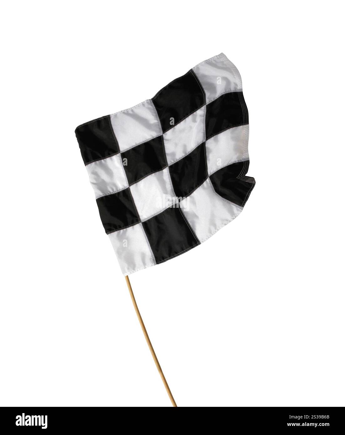 Checkered Flag isolated on the white. Checkered Flag Stock Photo - Alamy