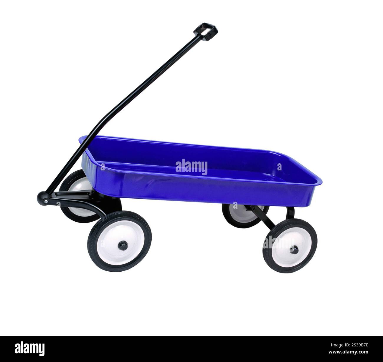 blue Wheelbarrow isolated on white background. blue Wheelbarrow ...