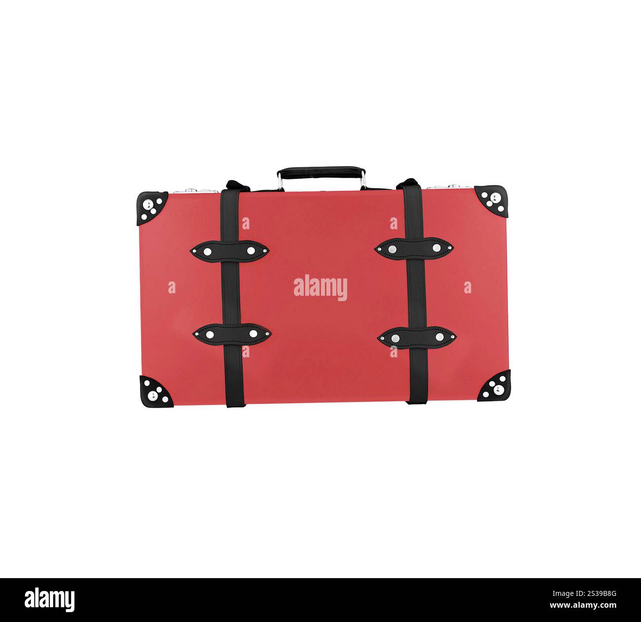 Old and worn retro suitcase isolated on white background. Old and worn ...