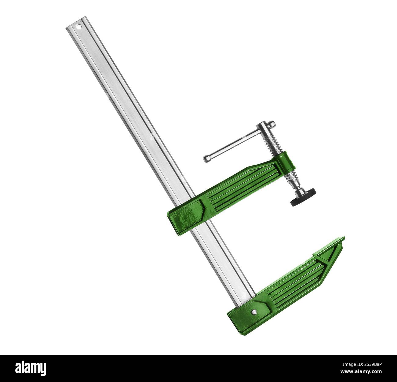 small green vise isolated on white background. small green vise ...