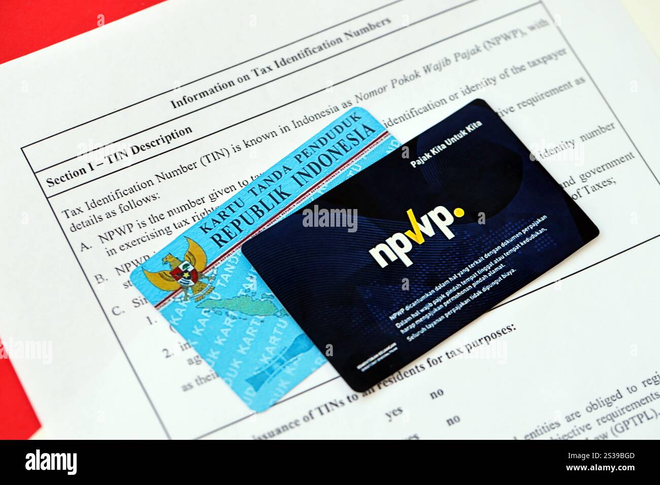 Indonesian NPWP new tax id Number and KTP identity card for taxpayers ...