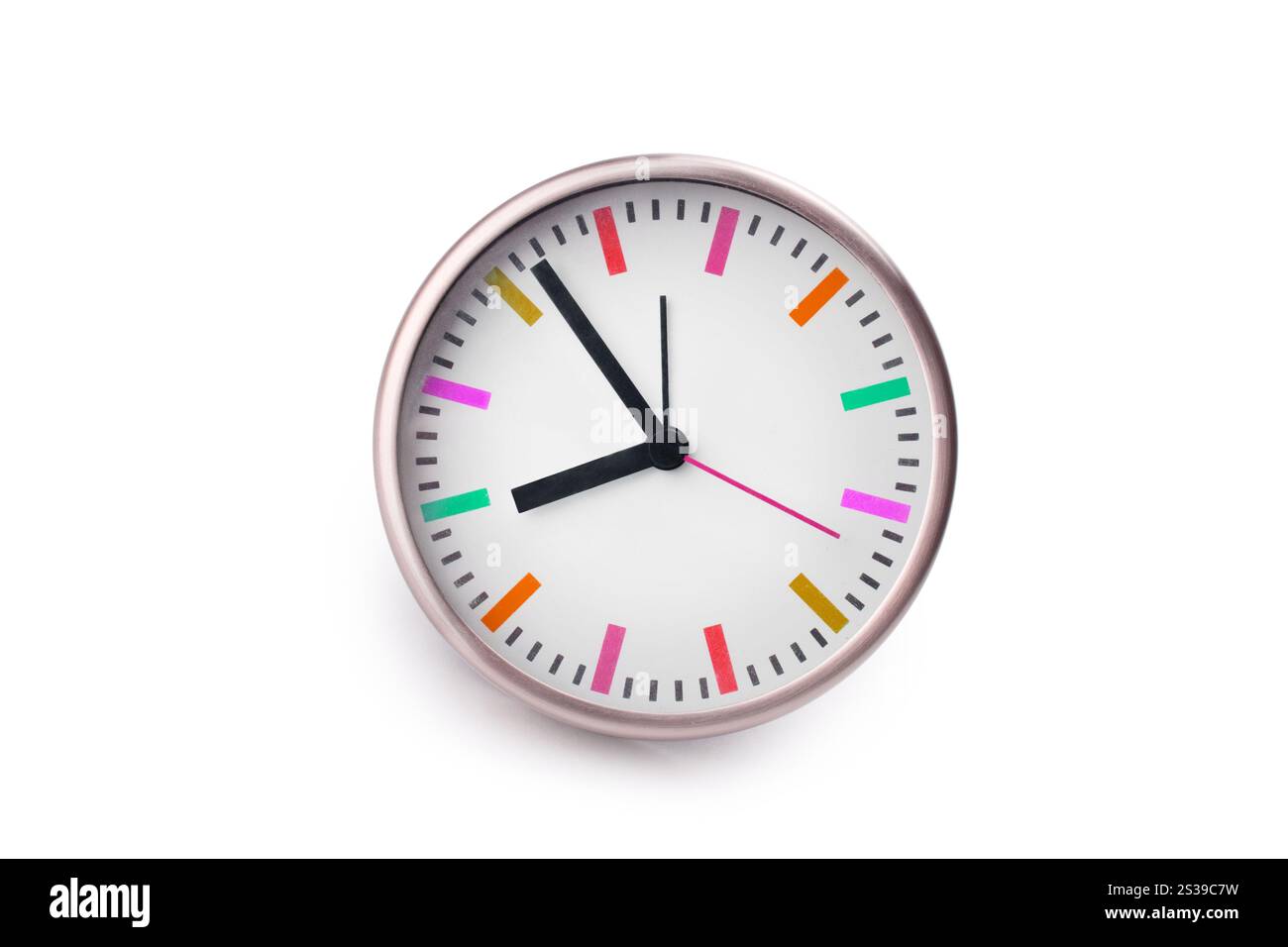 four oclock on the white wall clocks (isolated). four oclock on the ...