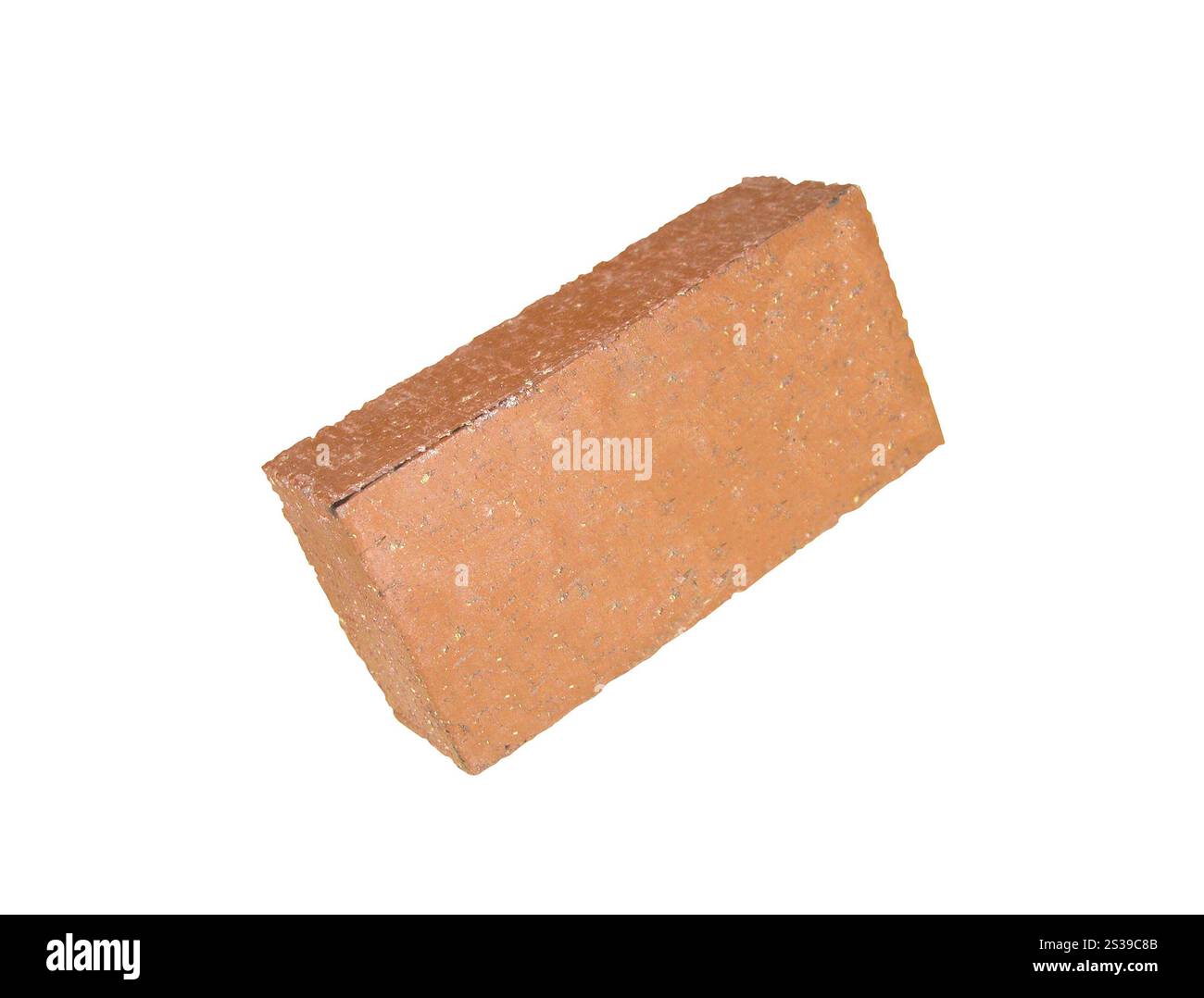 Old red brick isolated on white background. Old red brick isolated ...