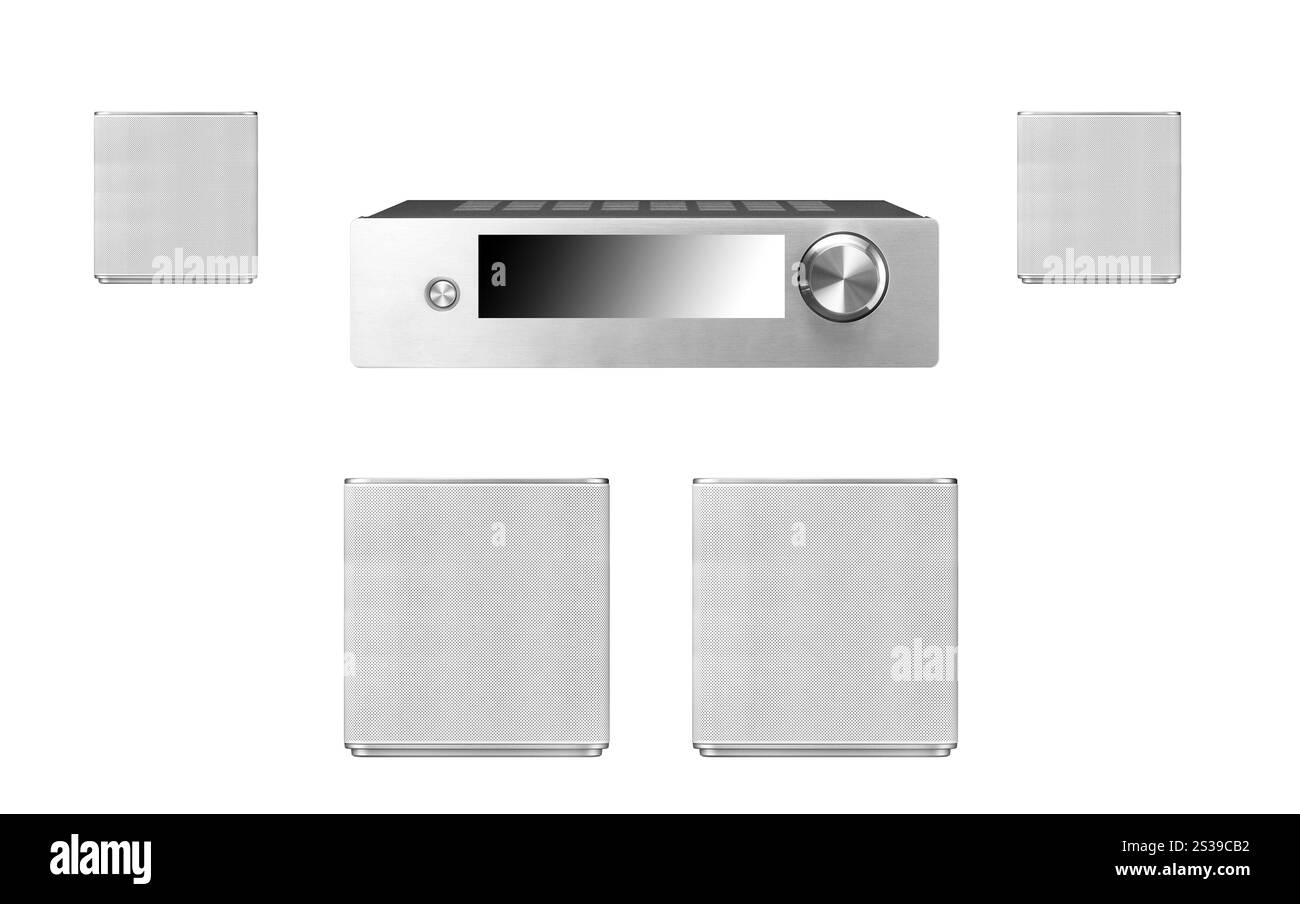 sound speakers system isolated on white background. sound speakers ...