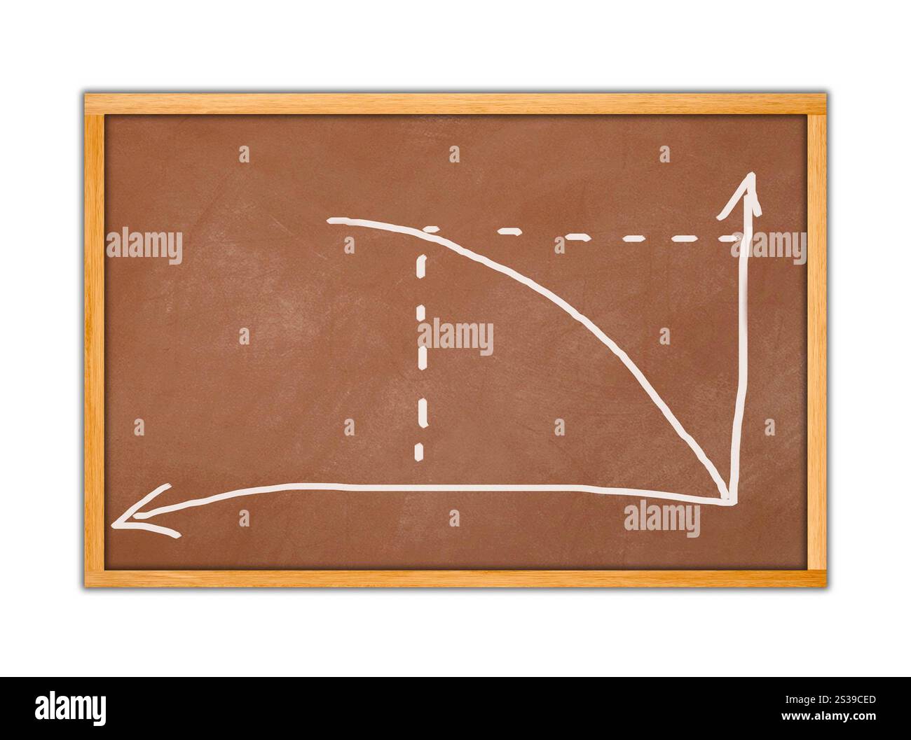 board with graph isolated on white background. board with graph Stock ...