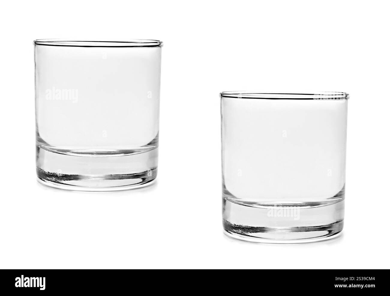 Empty glass for water on white background. Empty glass for water Stock ...