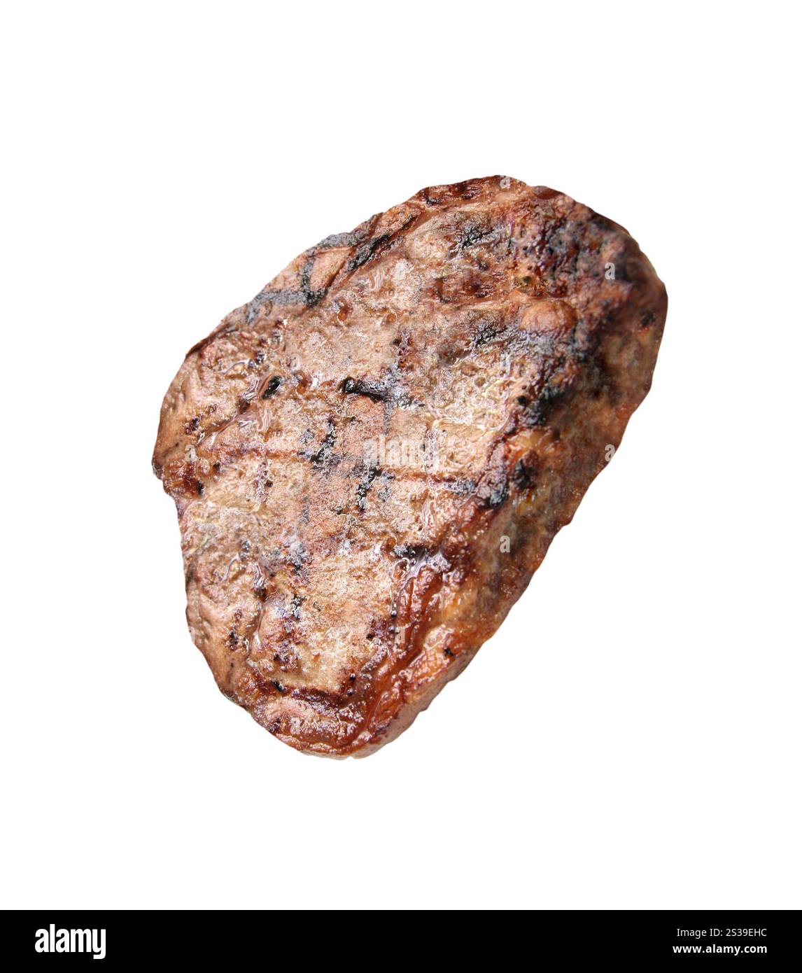 hot fresh grilled boneless rib eye steak isolated on white. hot fresh ...