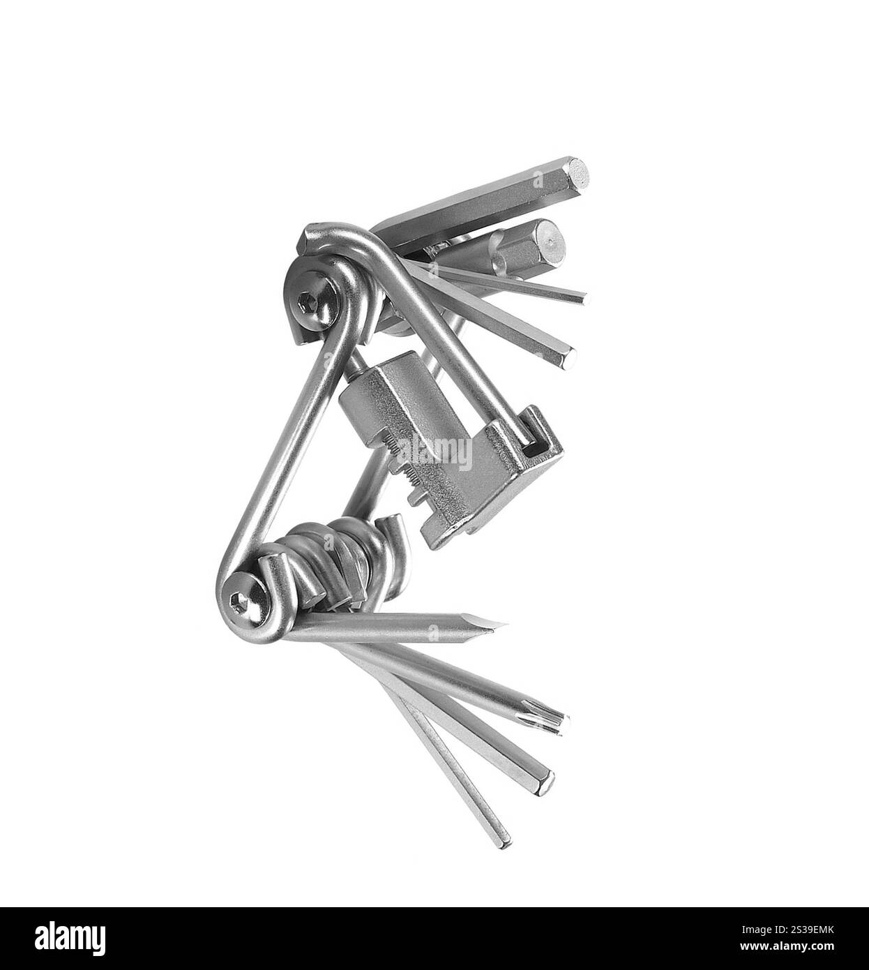 Steel pliers folding multi tool opened isolated. Steel pliers folding ...