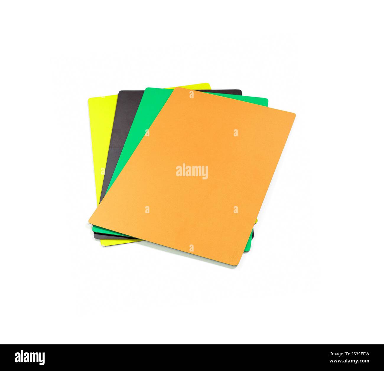 colored folders isolated on white background. colored folders Stock ...