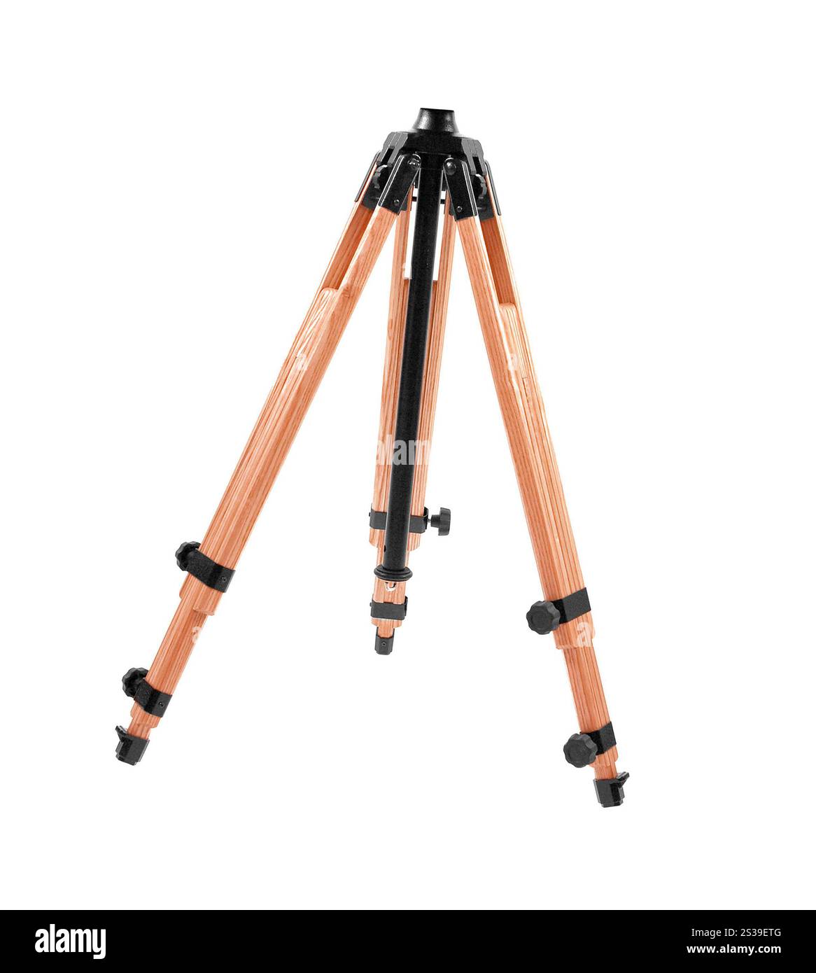 wooden tripod on a white background. wooden tripod Stock Photo - Alamy