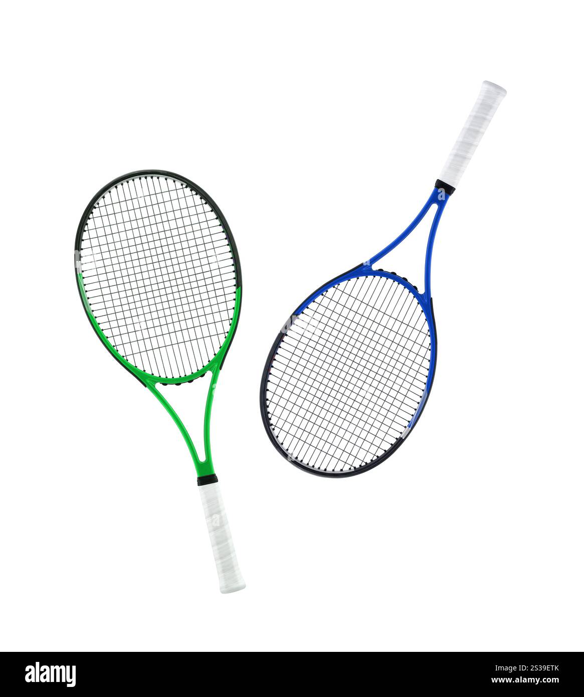 Tennis racket, isolated on white. Tennis rackets, isolated on white ...