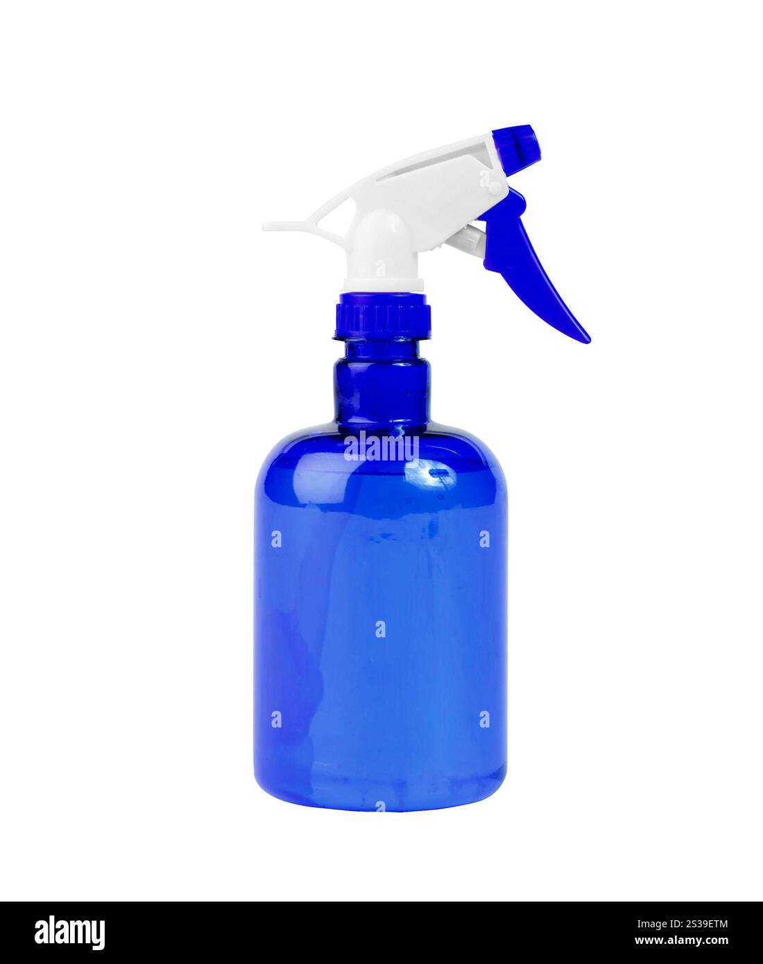 Blue Spray Bottle Isolated. Green Spray Bottle Isolated Stock Photo - Alamy