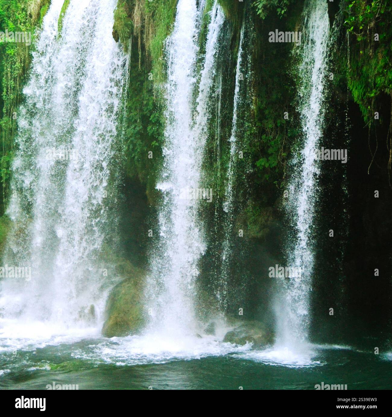 waterfalls in Antalya background or texture. waterfalls in Antalya ...