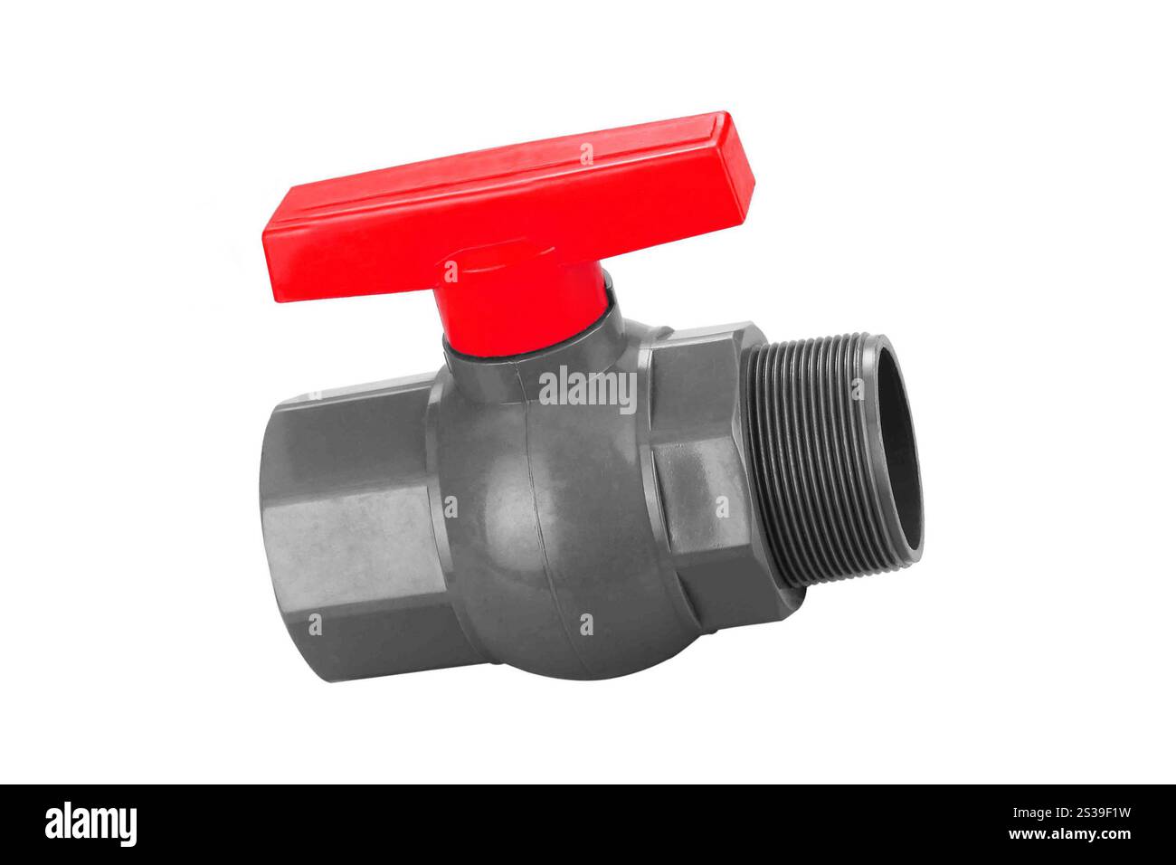 orange plastic faucet isolated on white background. orange plastic ...