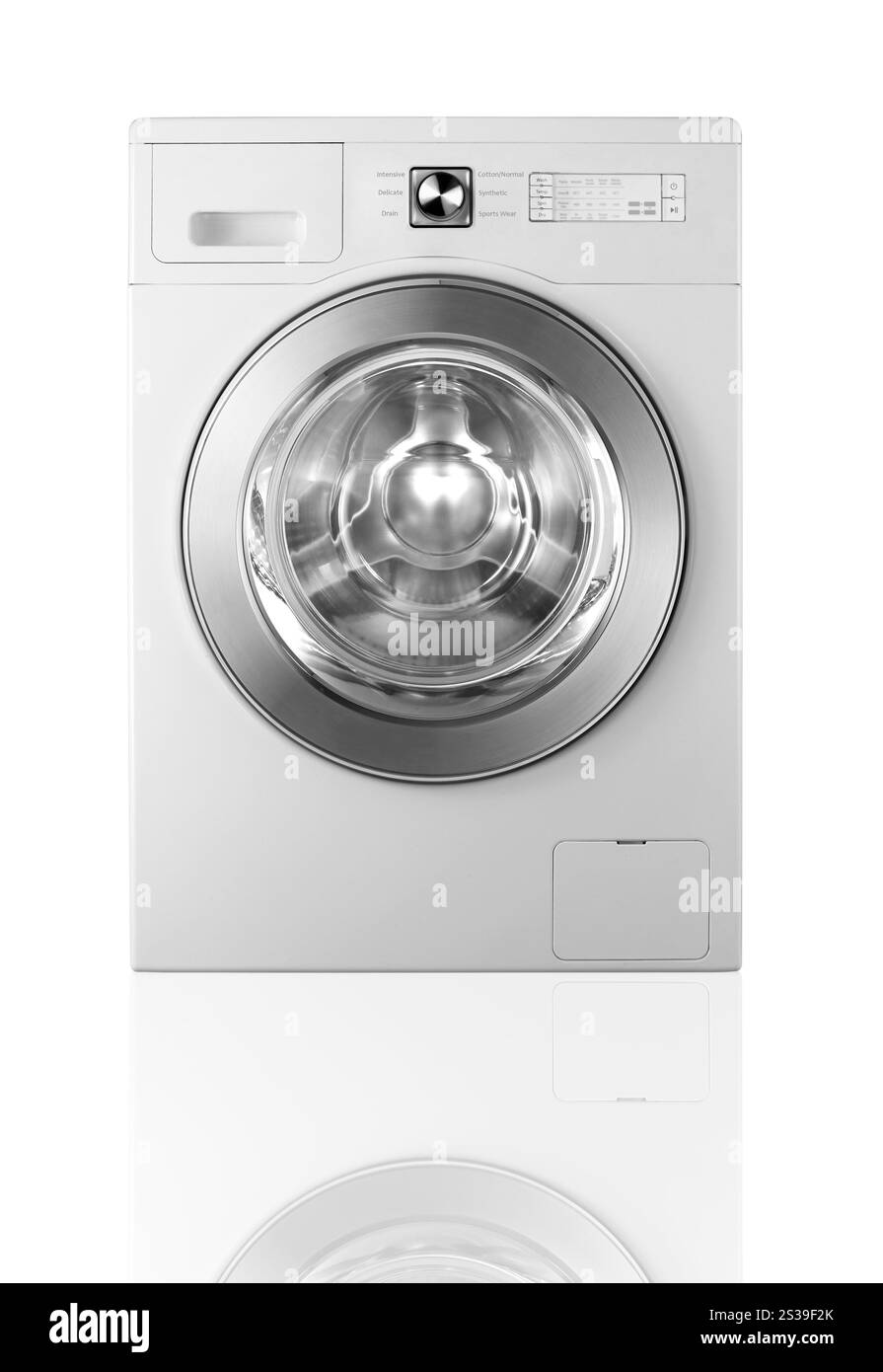 A washing machine isolated on white background. washing machine ...