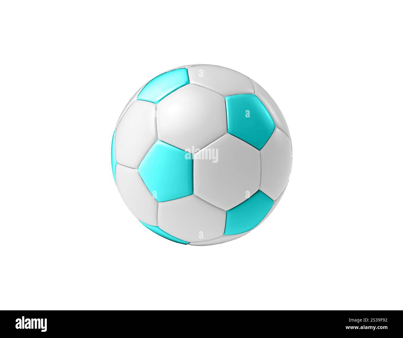 blue football ball. red football ball Stock Photo - Alamy