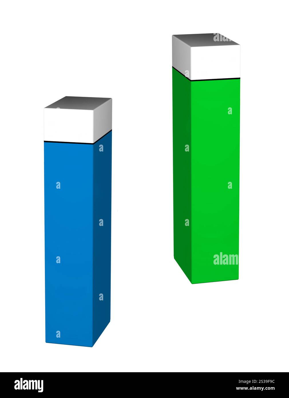 Blue and green paper boxes. Blue paper box Stock Photo - Alamy