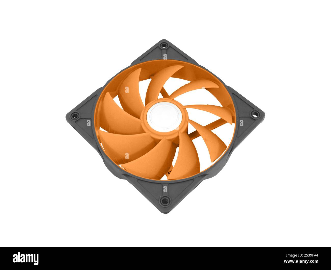 Computer chassis/CPU cooler isolated on white background. Computer ...