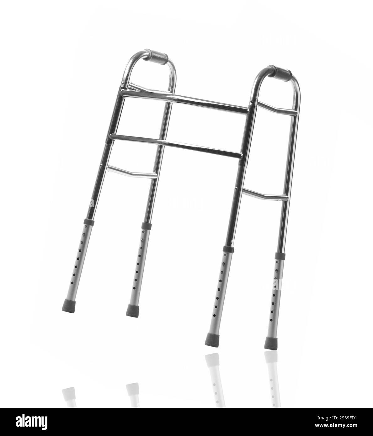 Walker, orthopedic equipment over white. Walker, orthopedic equipment ...
