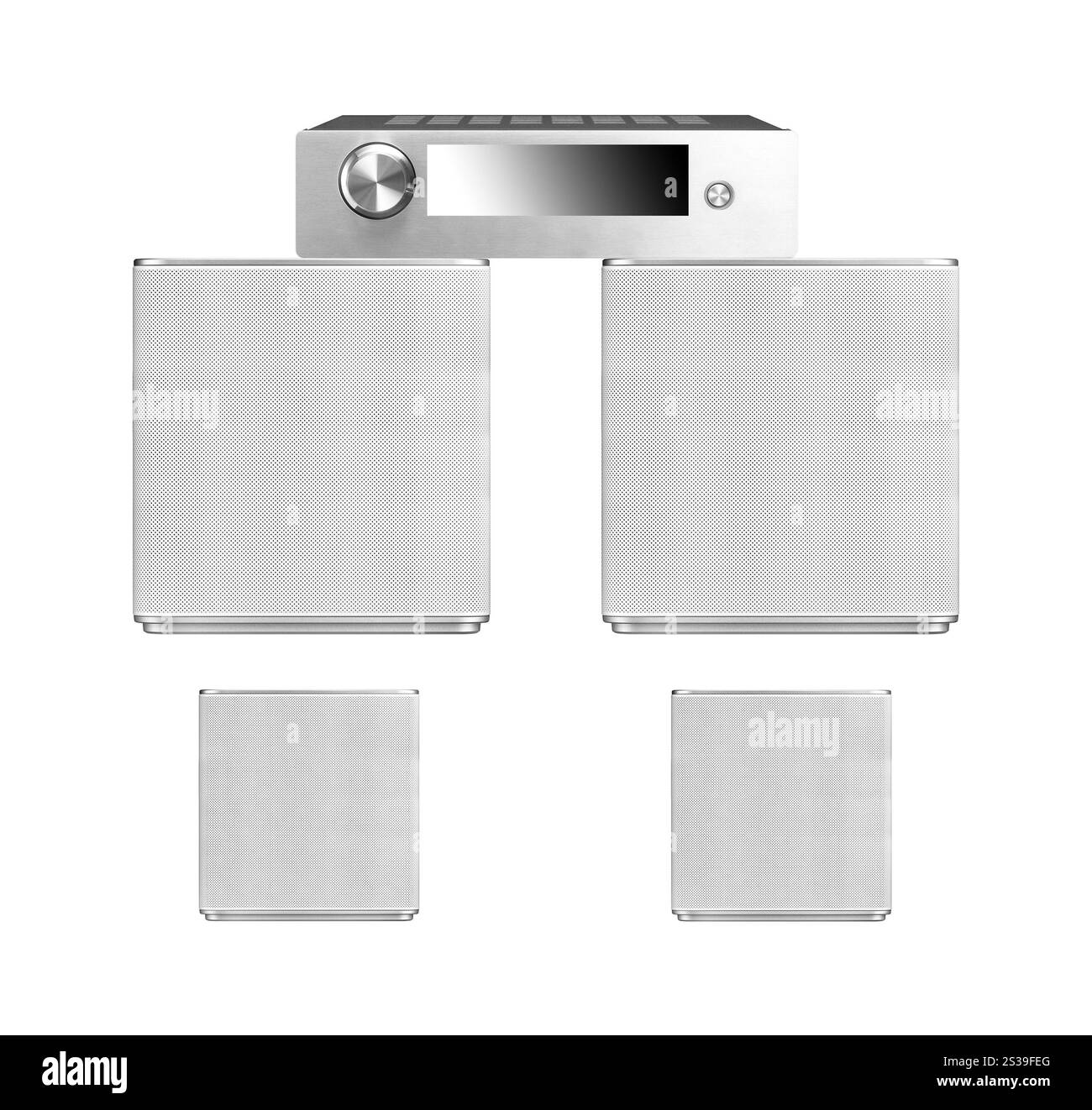 sound speakers system isolated on white background. sound speakers ...