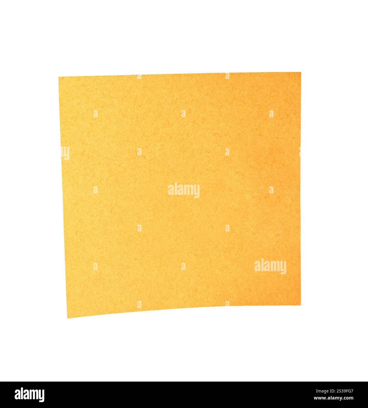 Yellow stick note isolated on white background Stock Photo - Alamy