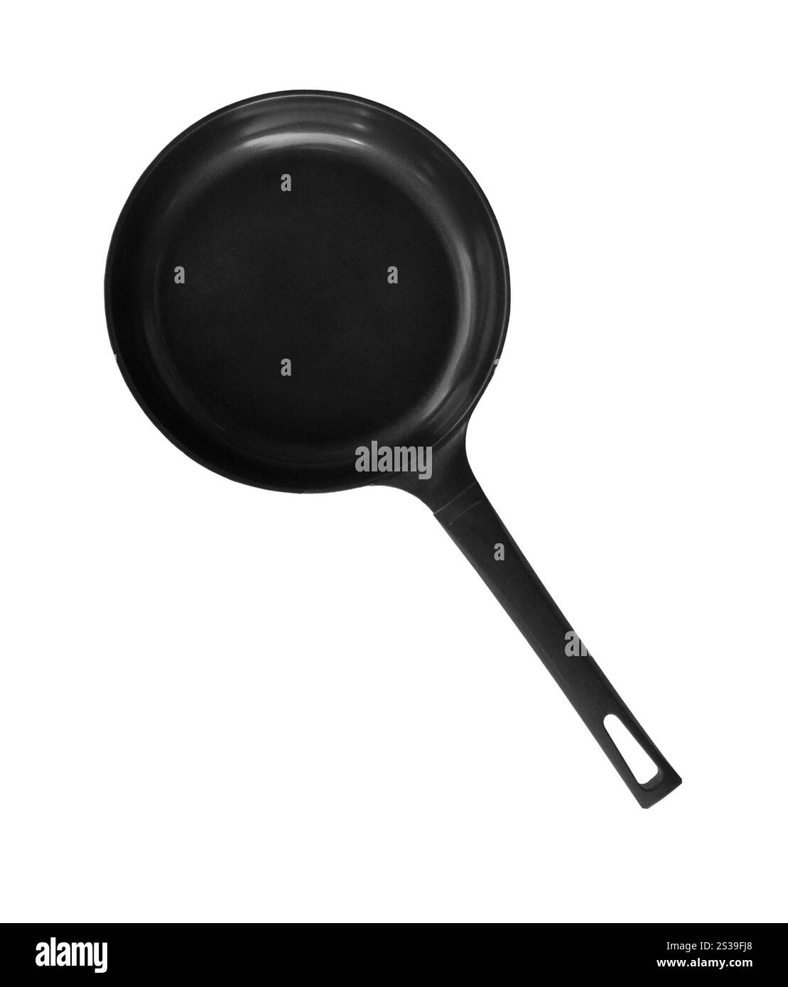 Large metalf frying pan isolated on white background. Large metalf ...
