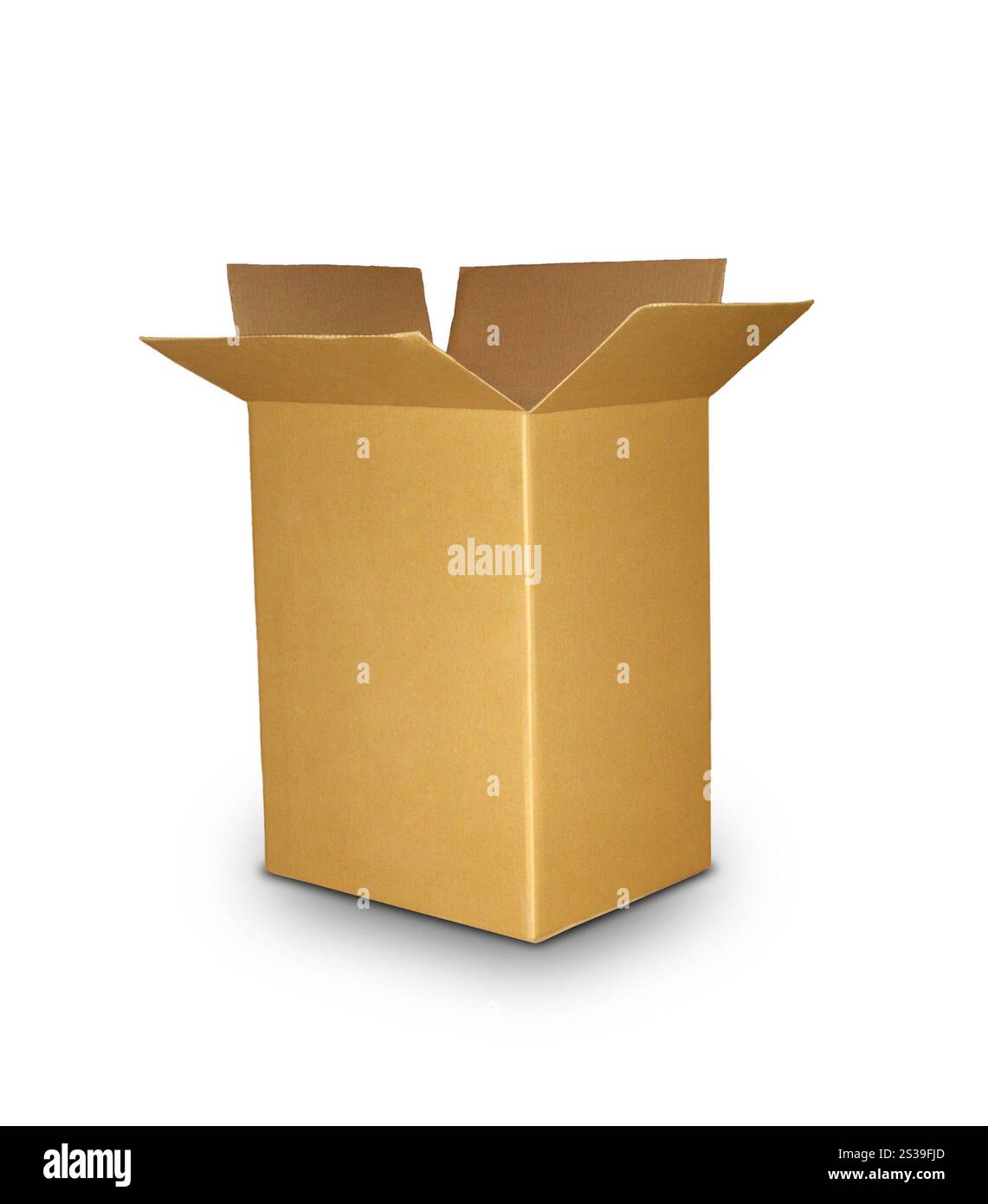 Corrugated Box with Path isolated on white background. Corrugated Box ...