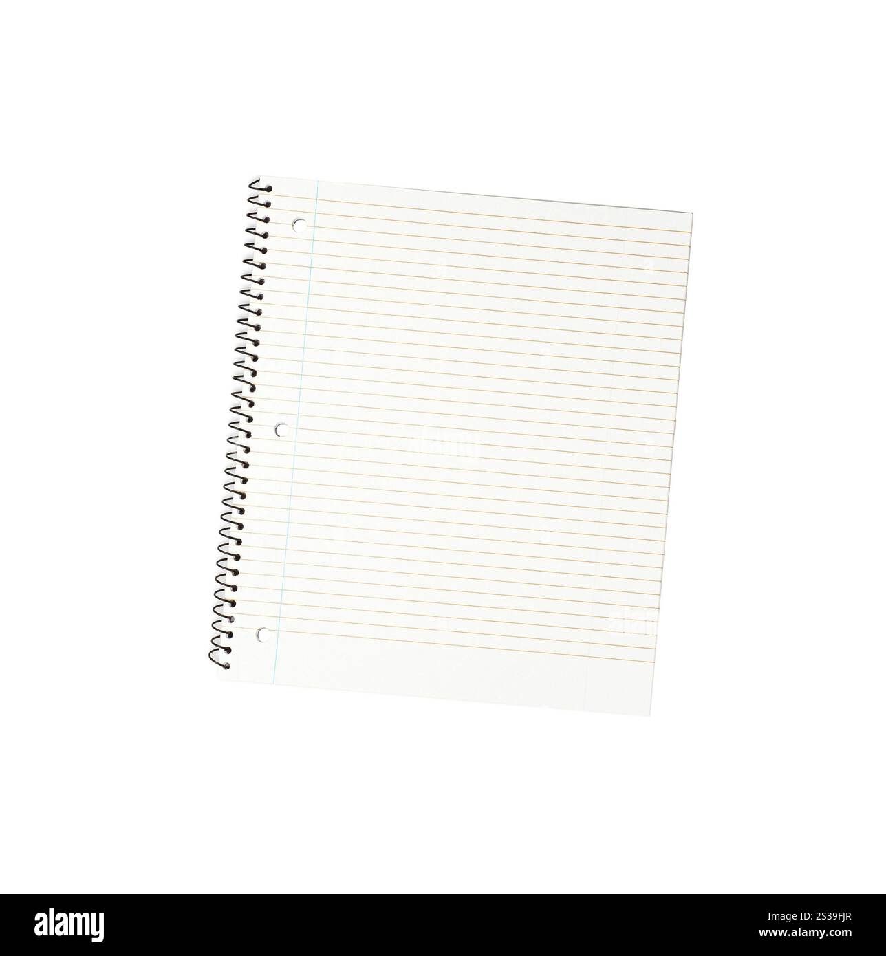 Spiral bound note pad isolated on white background Stock Photo - Alamy
