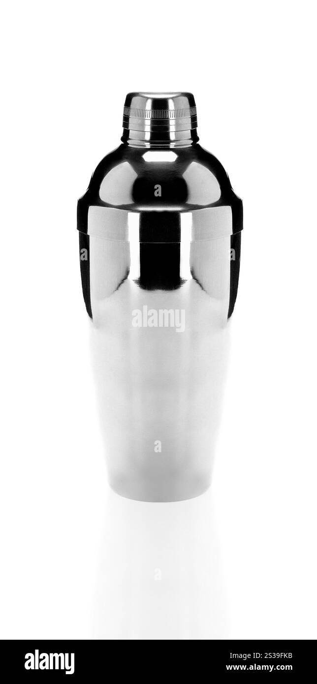 Steel shaker isolated on white background Stock Photo - Alamy