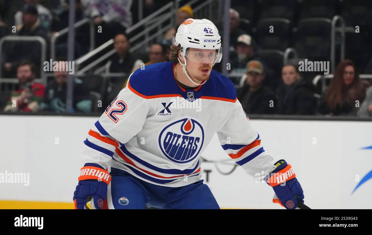 Edmonton Oilers right wing Kasperi Kapanen during an NHL hockey game ...