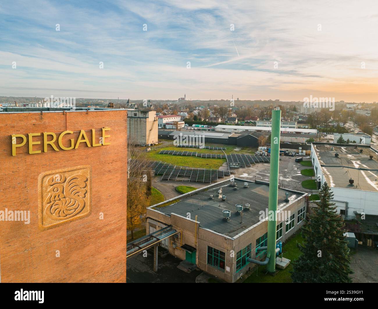 Siauliai, Lithuania -15th november, 2024: The old candy factory ...