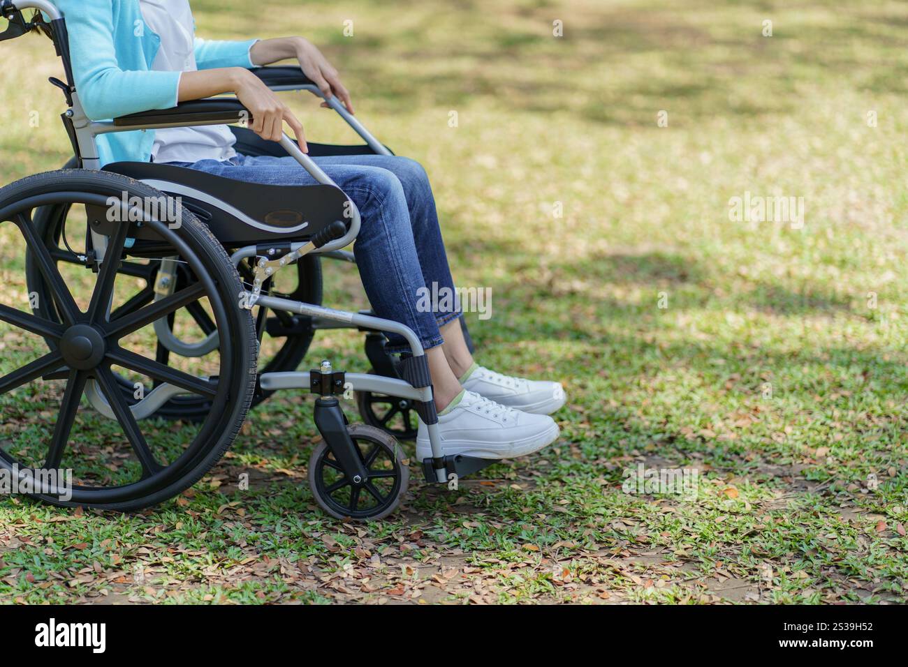 Depressed sad asian woman in wheelchair lonely disabled adult Stock ...