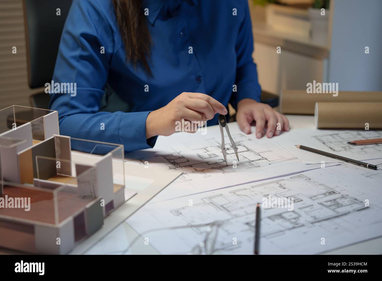 Architecture drawing on architectural project business architecture ...