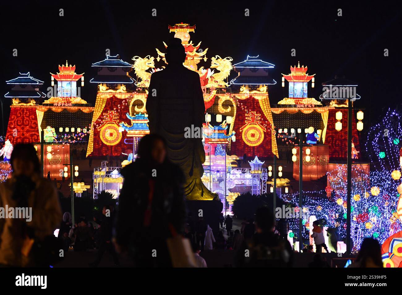 Colorful lanterns light up Langzhong ancient city in Nanchong City ...