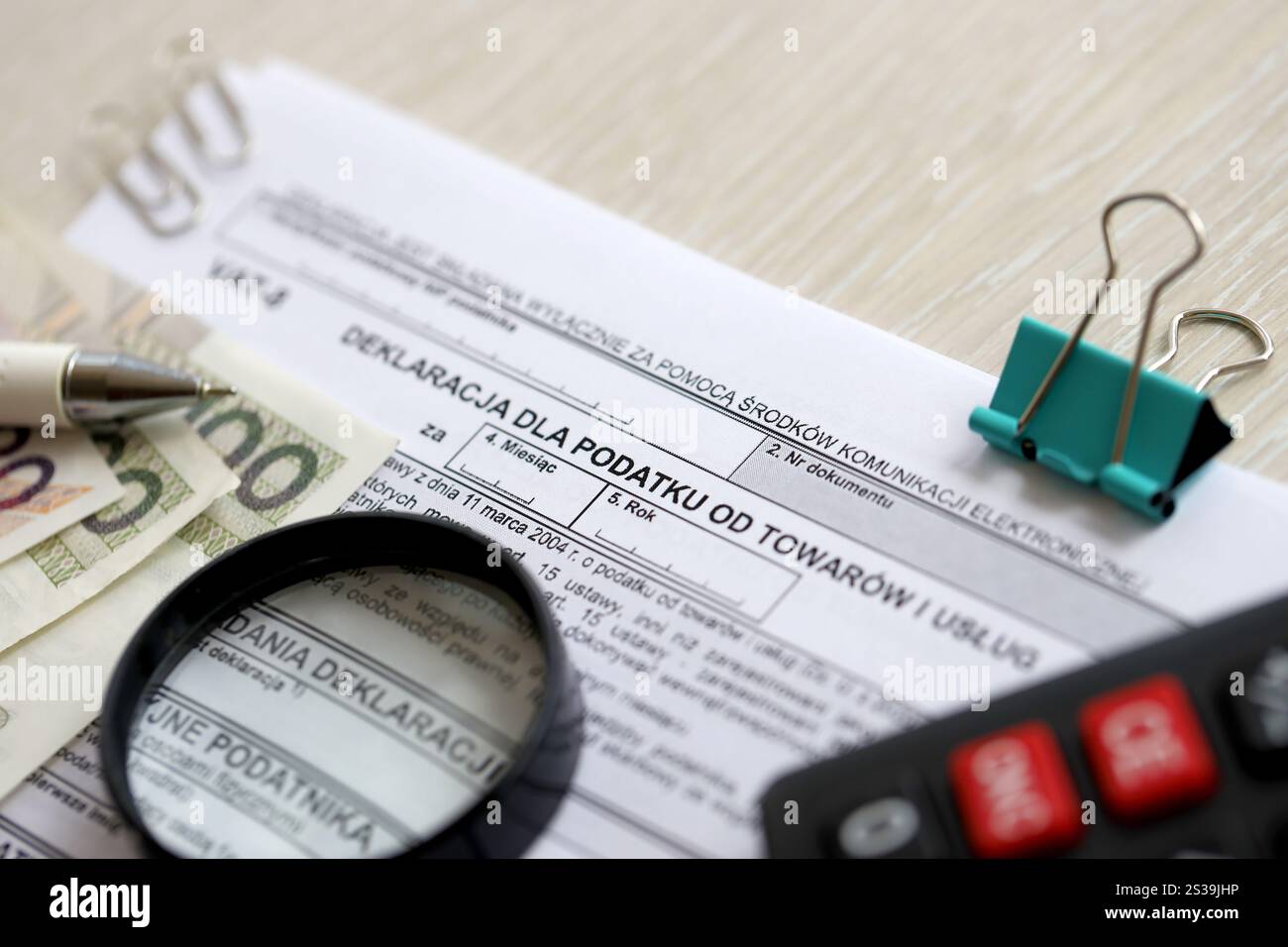 Declaration for tax on goods and services vat 8 hi-res stock ...