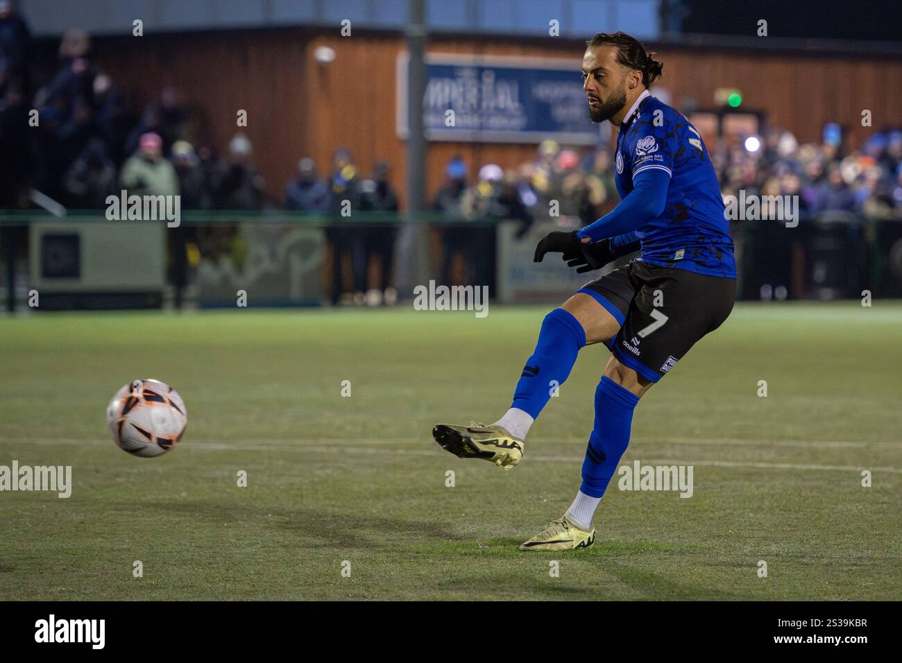 Rochdale's Tarryn Allarakhia takes his penalty and scores during the ...