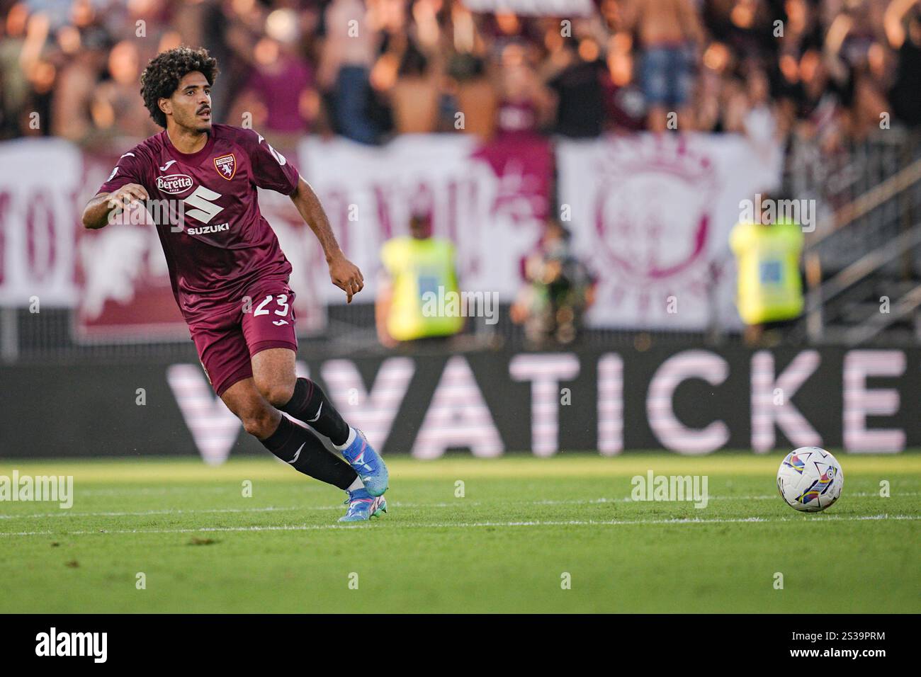 Torino, Italia. 30th Aug, 2024. TorinoÕs Saul Coco during the Serie A ...