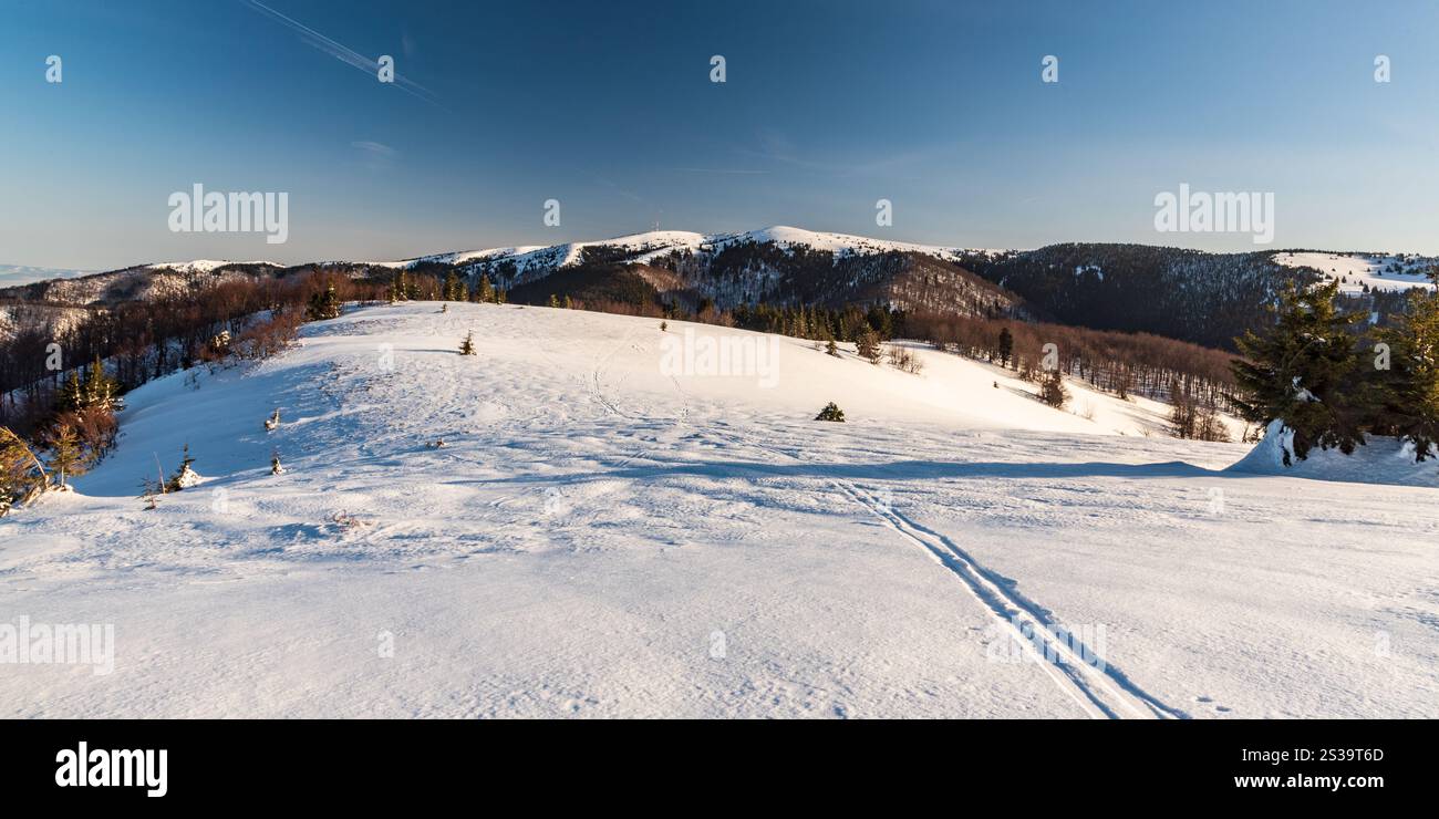 Martinske hole from Horna luka hill in Mala Fatra mountains in Slovakia ...